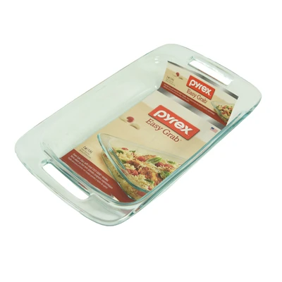 Jual Pyrex Easy Grab Loyang Kaca Oblong 1 9 Ltr Transparan Terbaru ...
