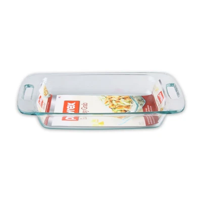 Jual Pyrex Easy Grab Loyang Kaca Oblong 2 8 Ltr Transparan Terbaru ...
