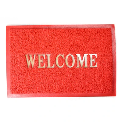Jual Krisbow 50 X 70 Cm Keset Pintu Pvc Welcome Merah Terbaru | Ruparupa