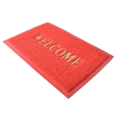 Jual Krisbow 50 X 70 Cm Keset Pintu Pvc Welcome Merah Terbaru | Ruparupa