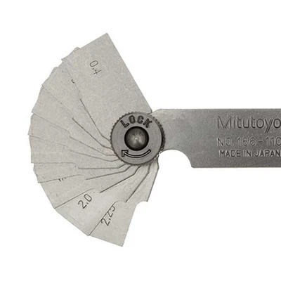 Jual Mitutoyo Set 18 Pcs Radius Gage 0 4 6 Mm 186 110 Terbaru | Ruparupa