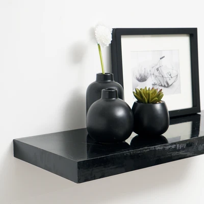 Jual Informa Rak Dinding L 60 Hitam Glossy Terbaik | Informa