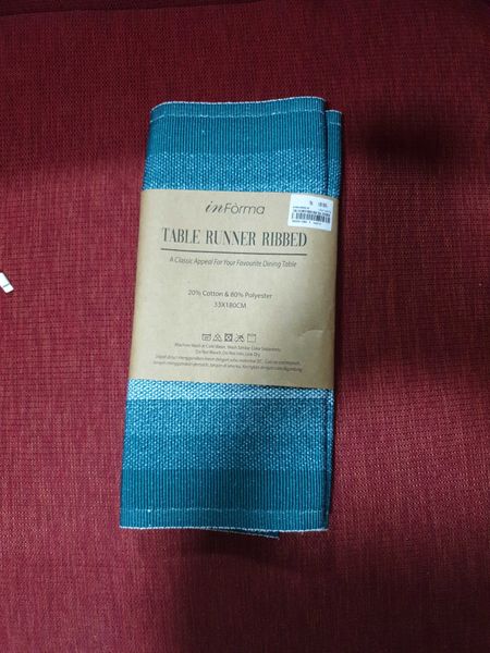 Jual Informa Table Runner Ribbed 33 X 180 Cm 8334 Hijau Teal Terbaik ...