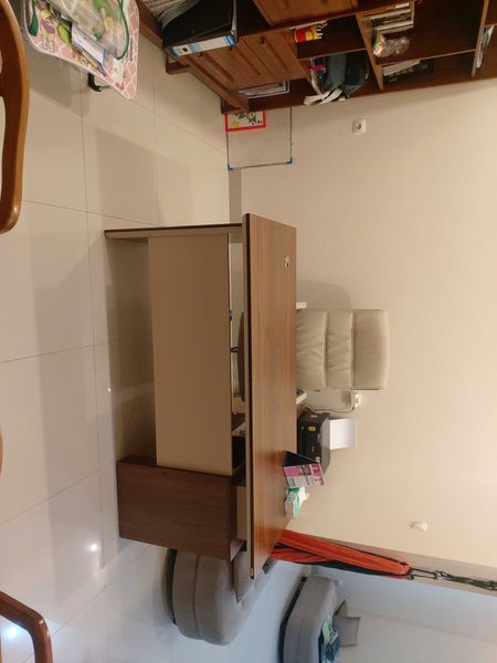 Jual Informa Monthana Meja Kantor Sisi Kiri 1607 Cokelat Terbaik | Informa