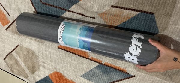 Jual Alph Matras Yoga Single Layer Pattern Weave Abu Abu Terbaik | Informa