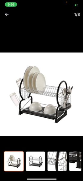 Jual Stora Rak Piring Steel 2 Tingkat Hitam Terbaik | Informa