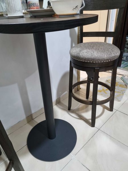 Jual Informa London Elm Meja Bar Round 70 X 70 X 105 Cm Hitam Terbaik ...