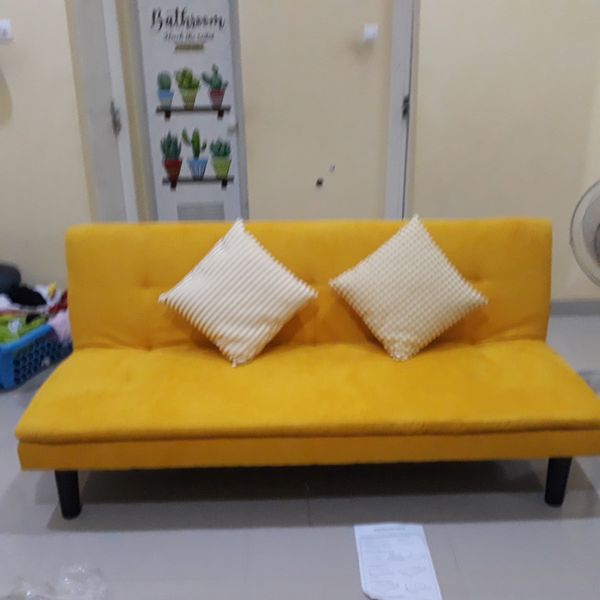 Jual Informa Geneva Sofa Tidur Fabric Kuning Terbaik | Informa