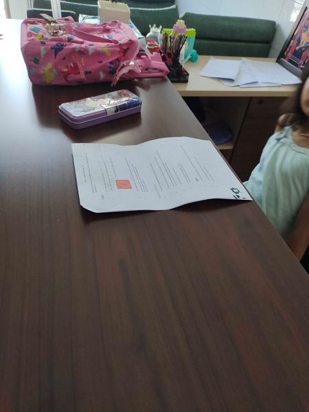 Jual Informa Monthana Meja Kantor Sisi Kanan Cokelat Terbaik | Informa