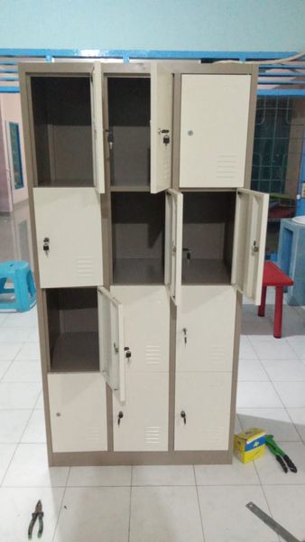 Jual Informa Kiev Loker Besi Multi 12 Pintu Cokelat Muda Terbaik | Informa