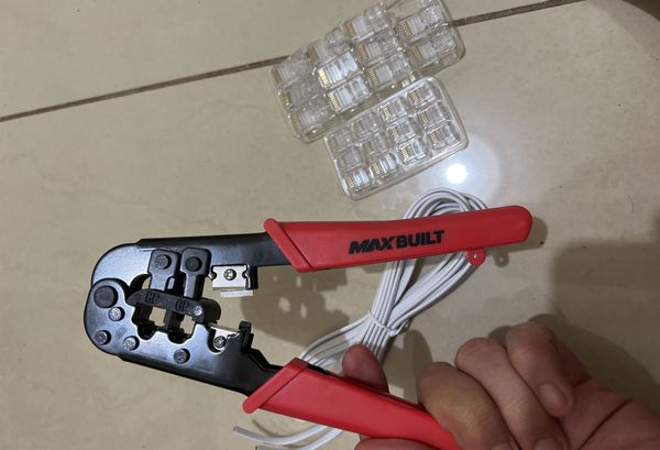 Jual Maxbuilt Tang Crimping Modular Telepon 2 In 1 Hitam Merah Terbaik ...