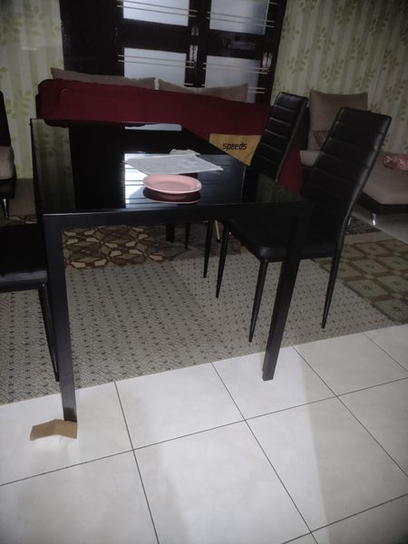 Jual Informa Marven Beta Set Meja Makan 4 Kursi Hitam Terbaik | Informa