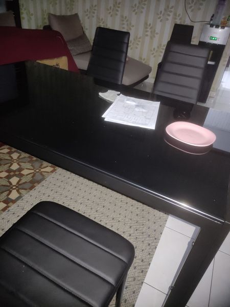 Jual Informa Marven Beta Set Meja Makan 4 Kursi Hitam Terbaik | Informa