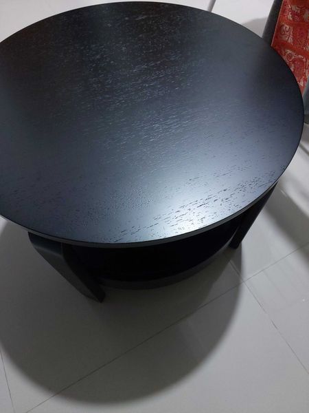 Jual Informa Milie Meja Tamu Round Hitam Terbaik | Informa