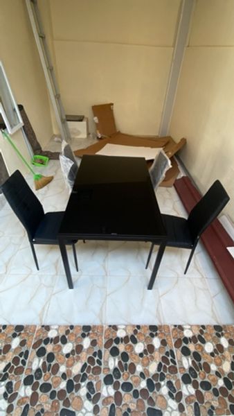 Jual Informa Marven Beta Set Meja Makan 4 Kursi Hitam Terbaik | Informa