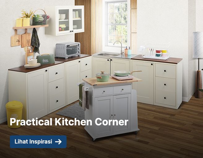 Jual Informa Prescoot Kabinet Dinding Corner Putih Terbaik | Informa