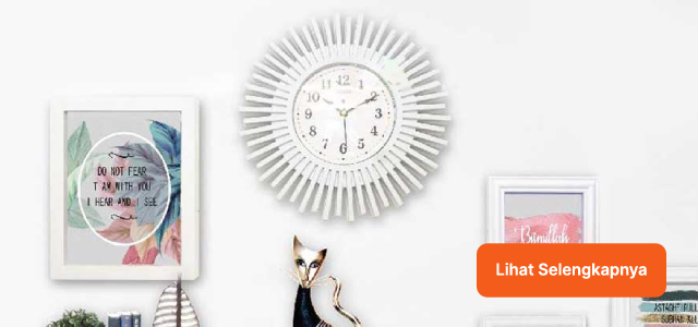 6 Model Jam Dinding Hias Aesthetic yang Bikin Ruang Menawan