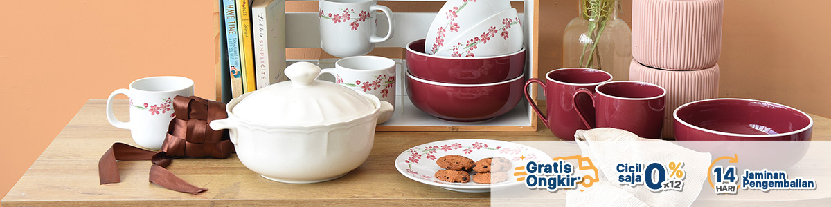 Jual Set Peralatan Makan & Minum › Gelas & Piring | Informa